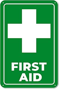 Amazon.com: First Aid Kit Green Sign - 8 x 12 Inch PVC Sign - Premium ...
