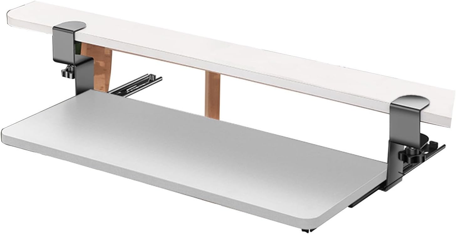 Amazon.com: Pull Out Keyboard Tray Under Desk, Keyboard & Mouse Tray ...