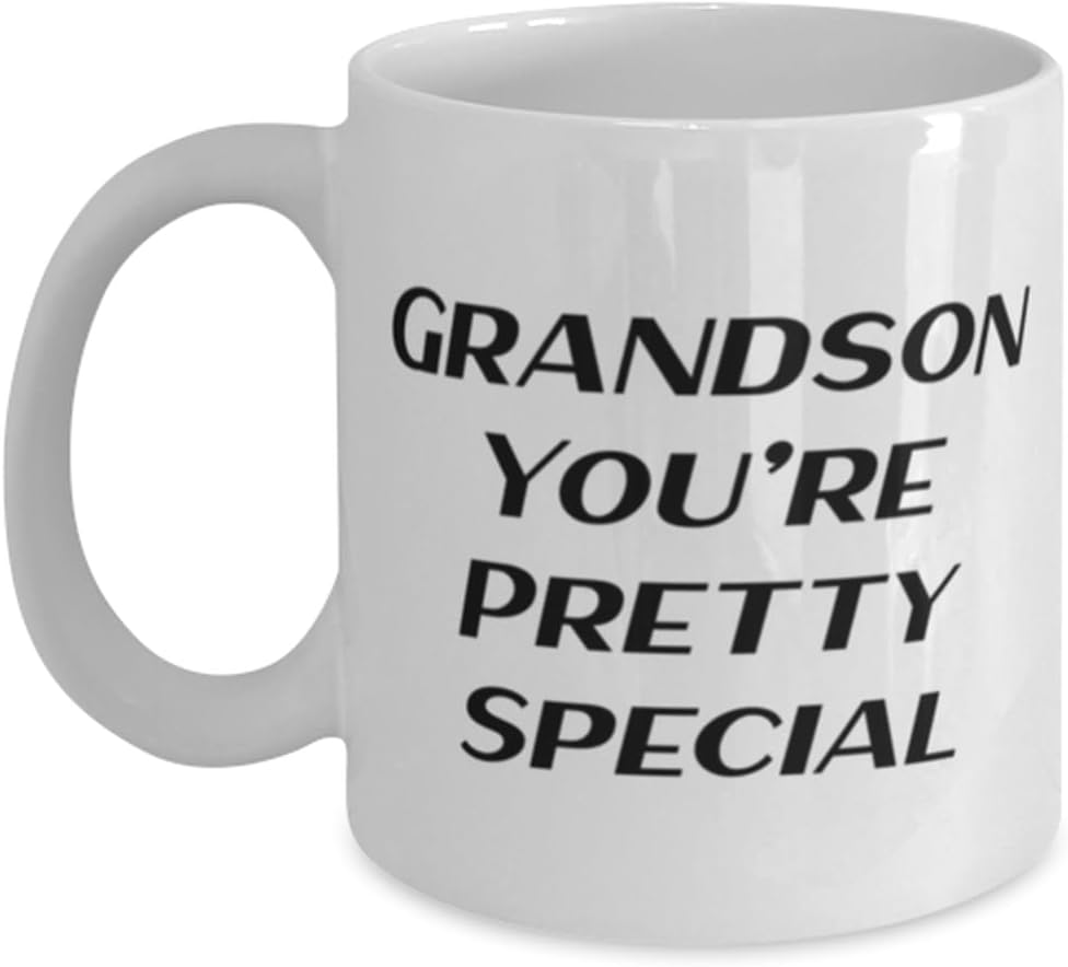 Amazon.com: Appreciation Grandson 11oz 15oz Mug, Grandson You're Pretty ...