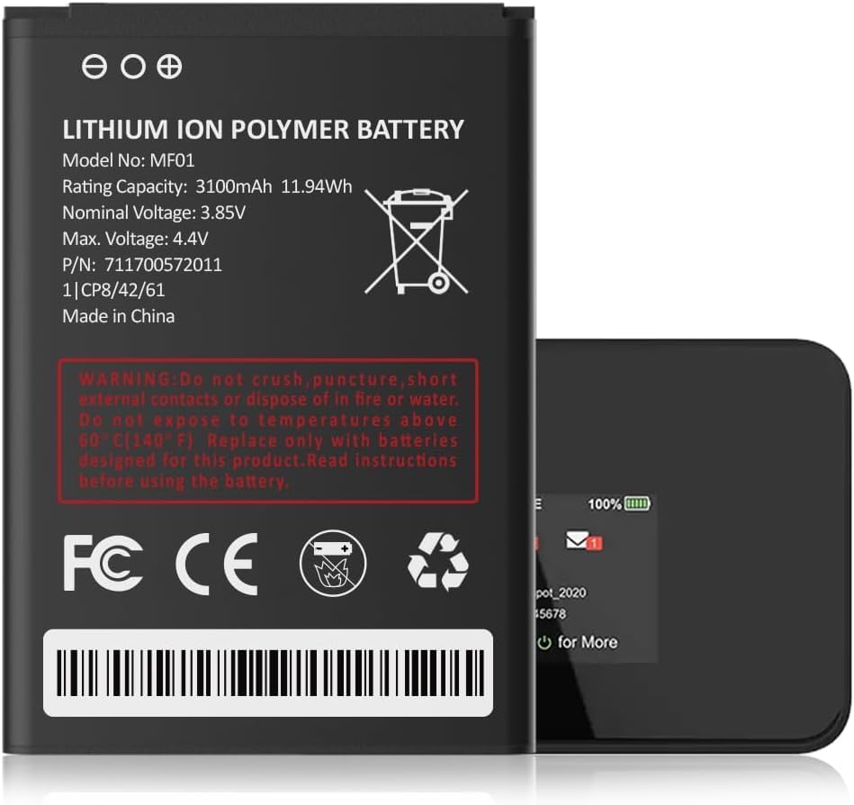 Amazon.com: Soseieiu MF01 Battery,(𝟮𝟬𝟮𝟱 𝗡𝗲𝘄 𝗨𝗽𝗴𝗿𝗮𝗱𝗲𝗱) Replacement ...