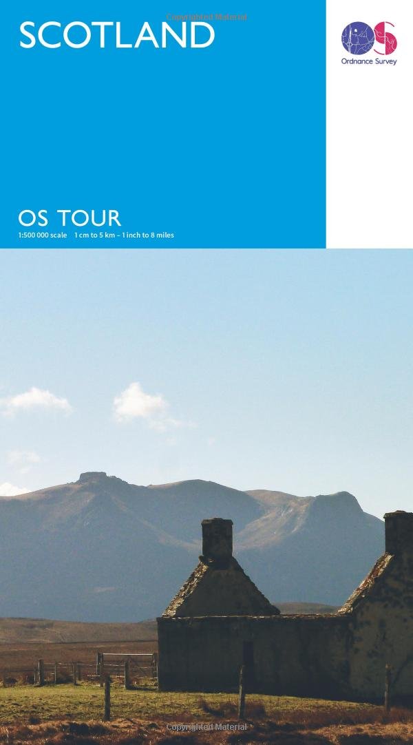 Scotland (OS Tour Map) 1:500K: Ordnance Survey: 9780319263228: Amazon ...