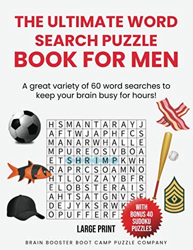 The Ultimate Word Search Puzzle Book for Men: A great variety of 60 ...