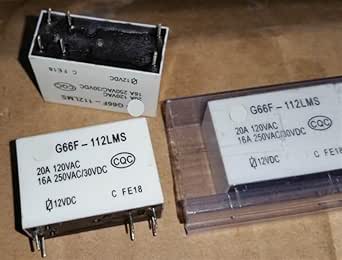G66F-112LMS (14F-1A-6P-12V-16A) Relay 6 pins Control Relays : Amazon.co ...
