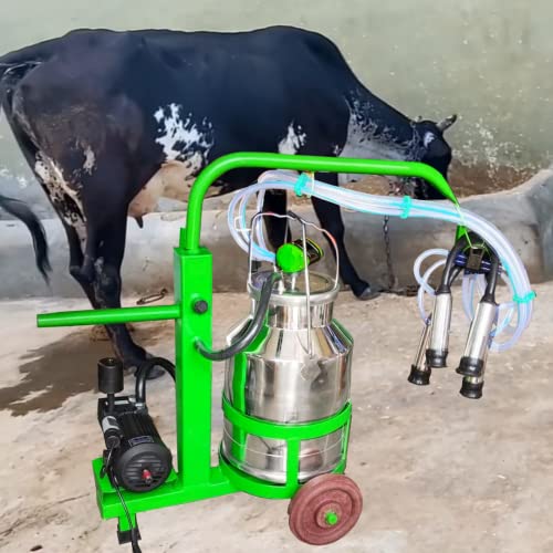 SWADESI KRAFTS Cow Milking Machine for Cow Dairy 200 LPM (1 Cow Milking ...
