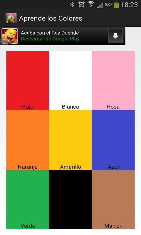 Aplicación Aprender Colores para Niños en Amazon Appstore