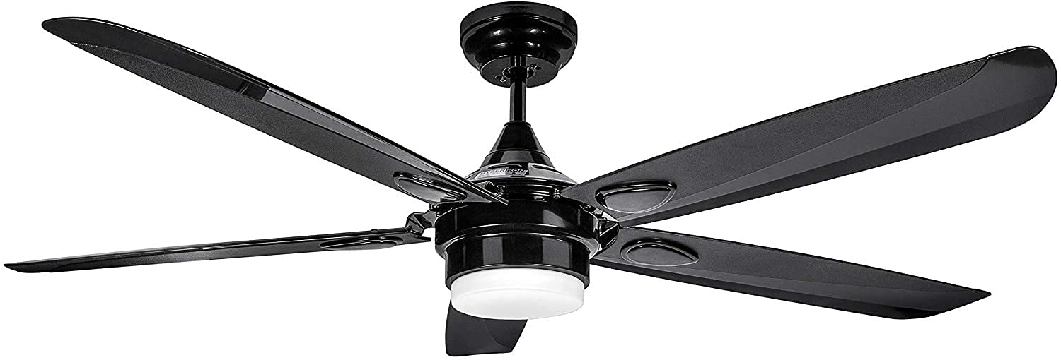 Buy Hyperikon 56-Inch Black Ceiling Fan with Lights, 5 Blade LED ...