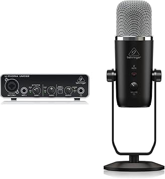 Amazon.com: Behringer U-PHORIA UMC22 Audiophile 2x2 USB Audio Interface ...