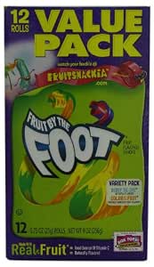 Amazon.com: Fruit by the Foot, Fruit Snacks, Variety Pack, 9 oz