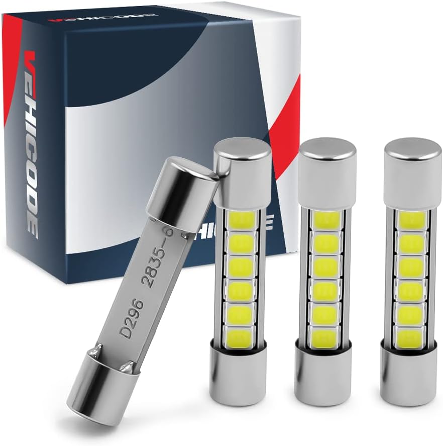 Amazon.com: VEHICODE 28mm 29mm LED Bulbs 6614F 6612F 6615F TS-14V1CP ...