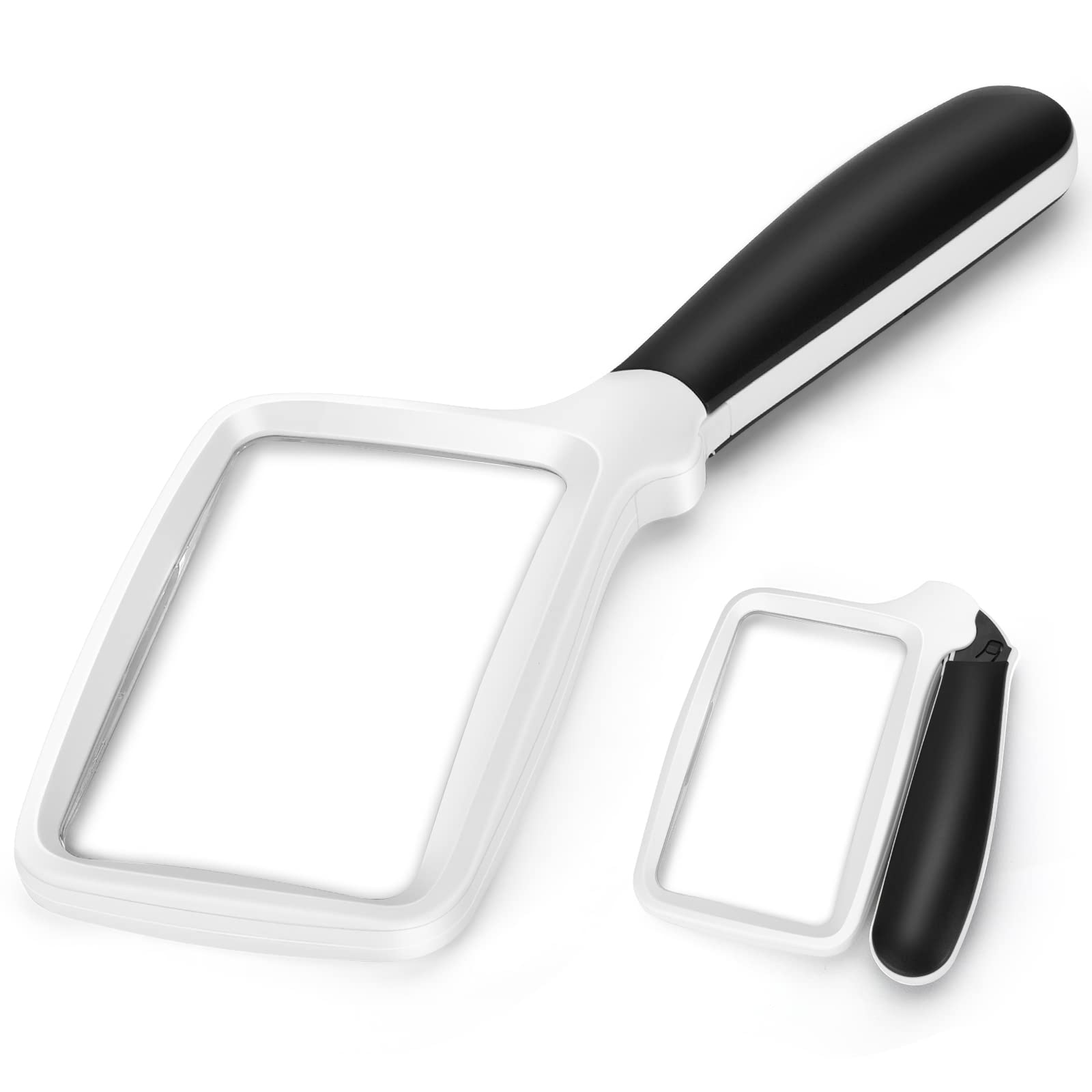 Amazon.com: Folding Handheld Magnifying Glass with Light, 3X Large ...