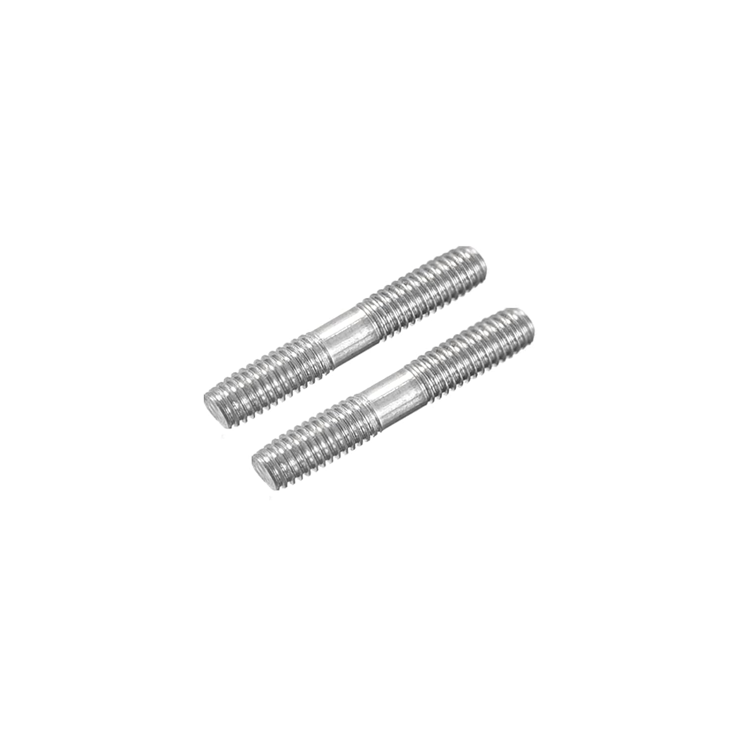 MECCANIXITY 304 Stainless Steel Push Rod Connector Double End Threaded ...