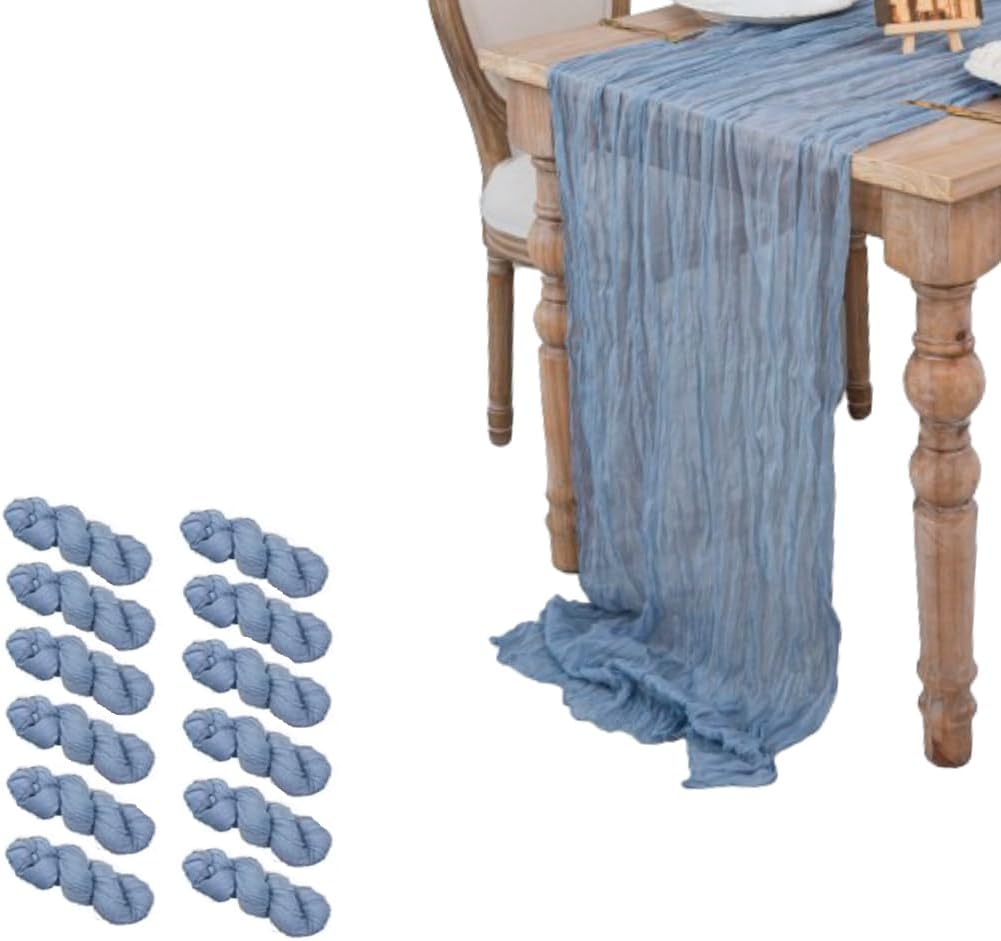 Amazon.com: 15 Pack Cheesecloth Table Runner 10Ft Gauze Cheese Cloth ...