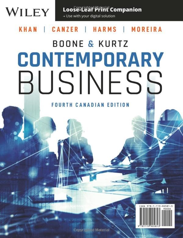 Contemporary Business: Boone, Louis E., Kurtz, David L., Khan, Michael ...