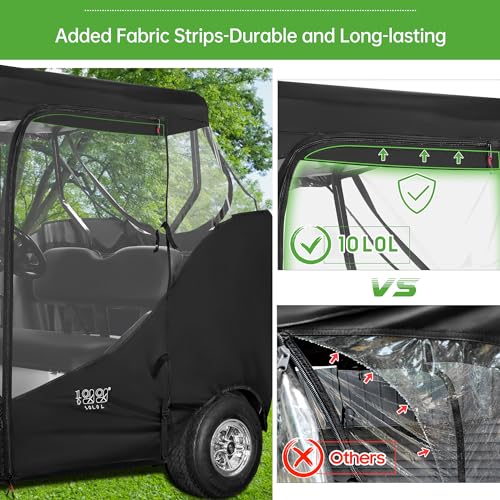 Snapklik.com : 10L0L Golf Cart Enclosure 2 Passenger For EZGO TXT & RXV ...