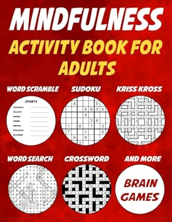 Amazon.com: Mindfulness Activity book for adults: Variety puzzle book ...