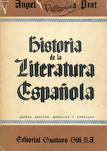 Historia De La Literatura Espanola. Quinta Edicion | Amazon.com.br