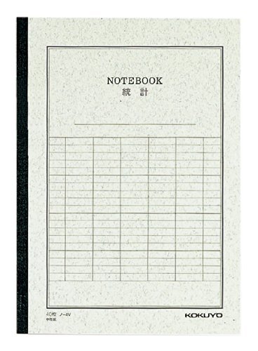 Kokuyo No-4V Office Notebook Statistics Notebook Semi-B5 Vertical Ruled ...