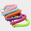 Amazon.com: Spiral Stretch Keychain 1PC Spring Rope Key Ring Elastic ...