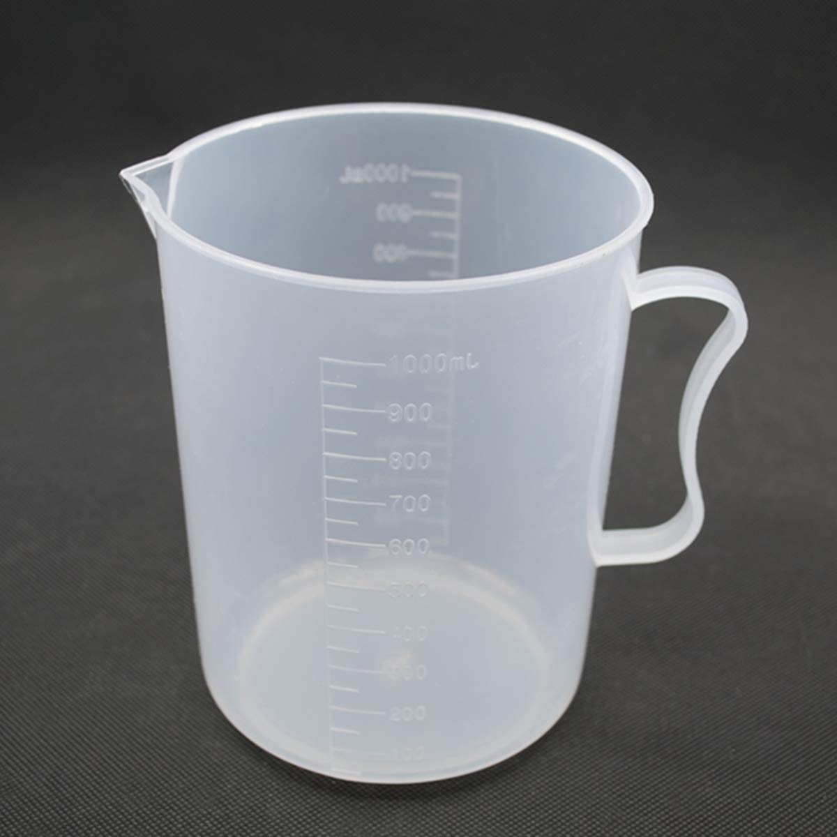 Deschem 1000ml Plastic Lab Polypropylene Measuring Graduated Beaker Cup ...