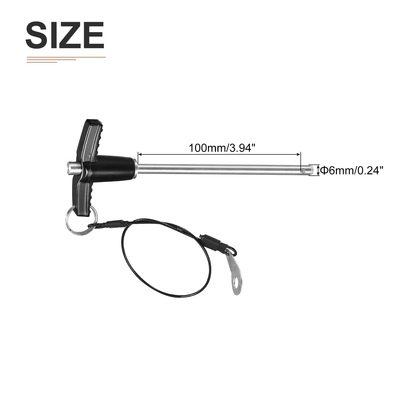 DTGN 6mmx100mm(DxL) T Handle Quick Release Pin – Good for Quickly ...