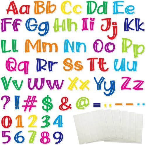 Amazon.com: 300 PCS Large 7" Font Letters and Punctuation Set, Colorful ...