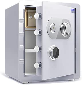 Safes Safes White Steel, Household Small Fireproof/Anti-theft Stainless ...