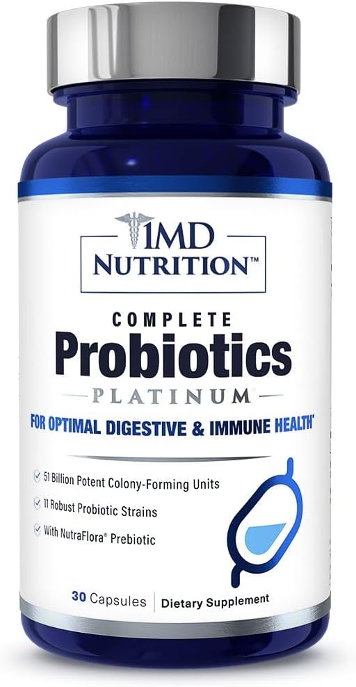 Amazon.com: MD-Supplement - Complete Probiotics Pla-Tinum, 30 Capsules ...