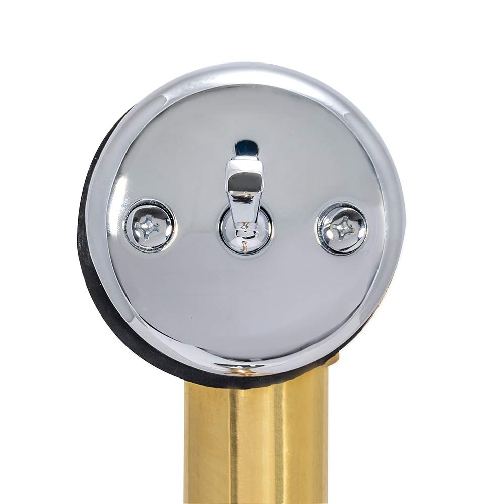 Eastman 1-1/2 Inch Trip Lever Bath Waste and Overflow Drain, Brass with ...