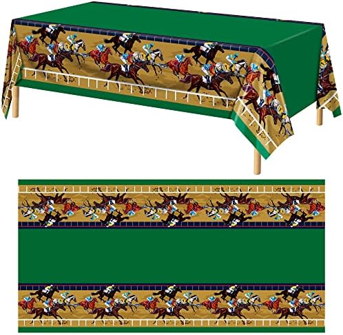 Amazon.com: durony Horse Party Tablecloth Decorations Waterproof Horse ...