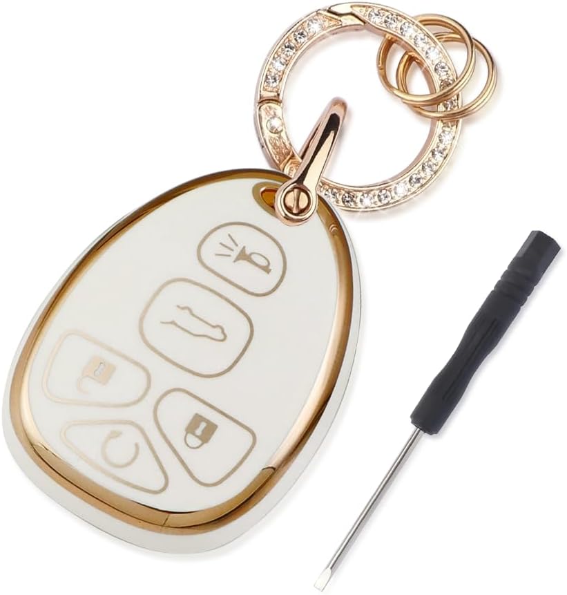 Amazon.com: Car Key Fob Cover Compatible with Chevy,Bling Key Fob Case ...