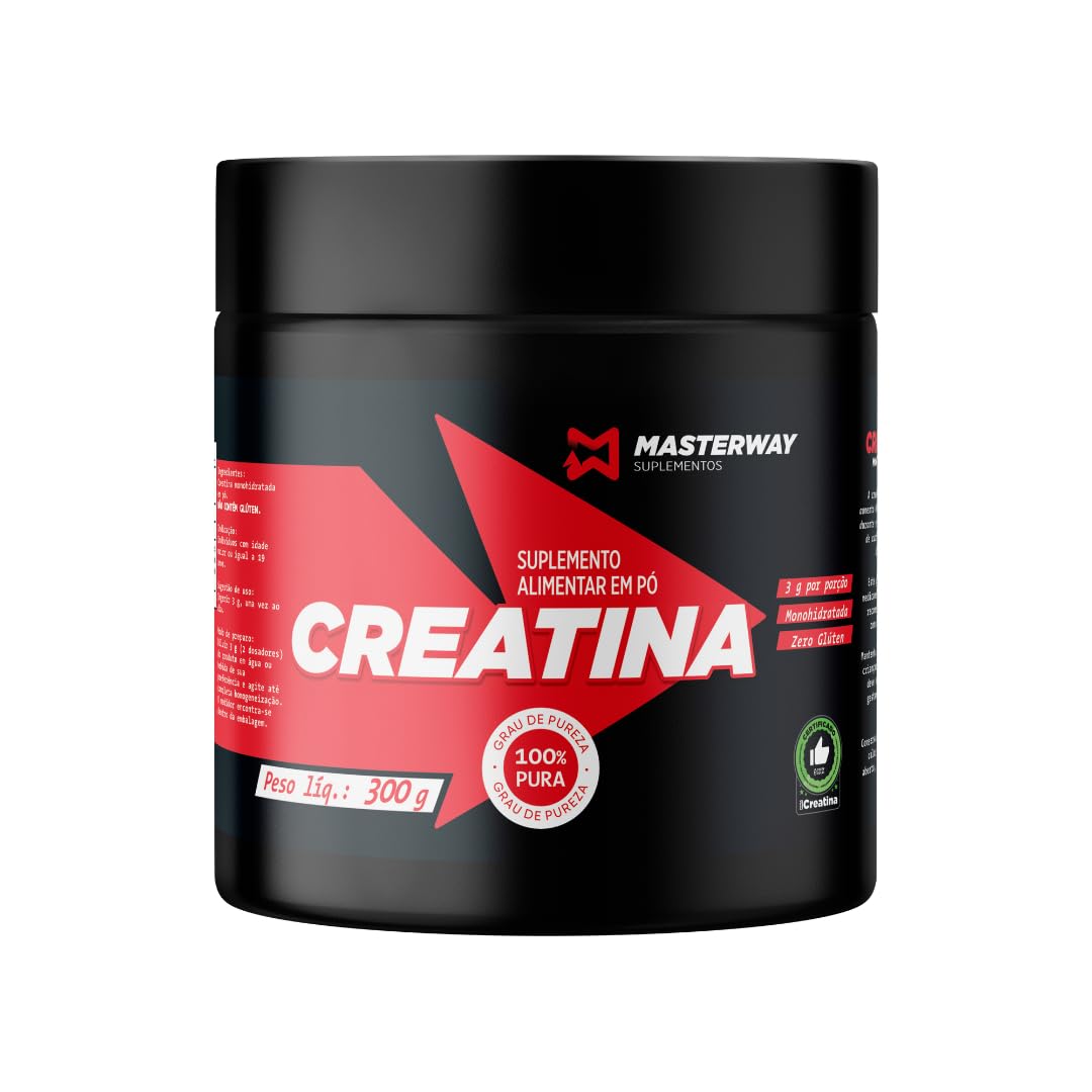 Masterway Suplementos - Creatina 100% Pura Pote 300g | Amazon.com.br