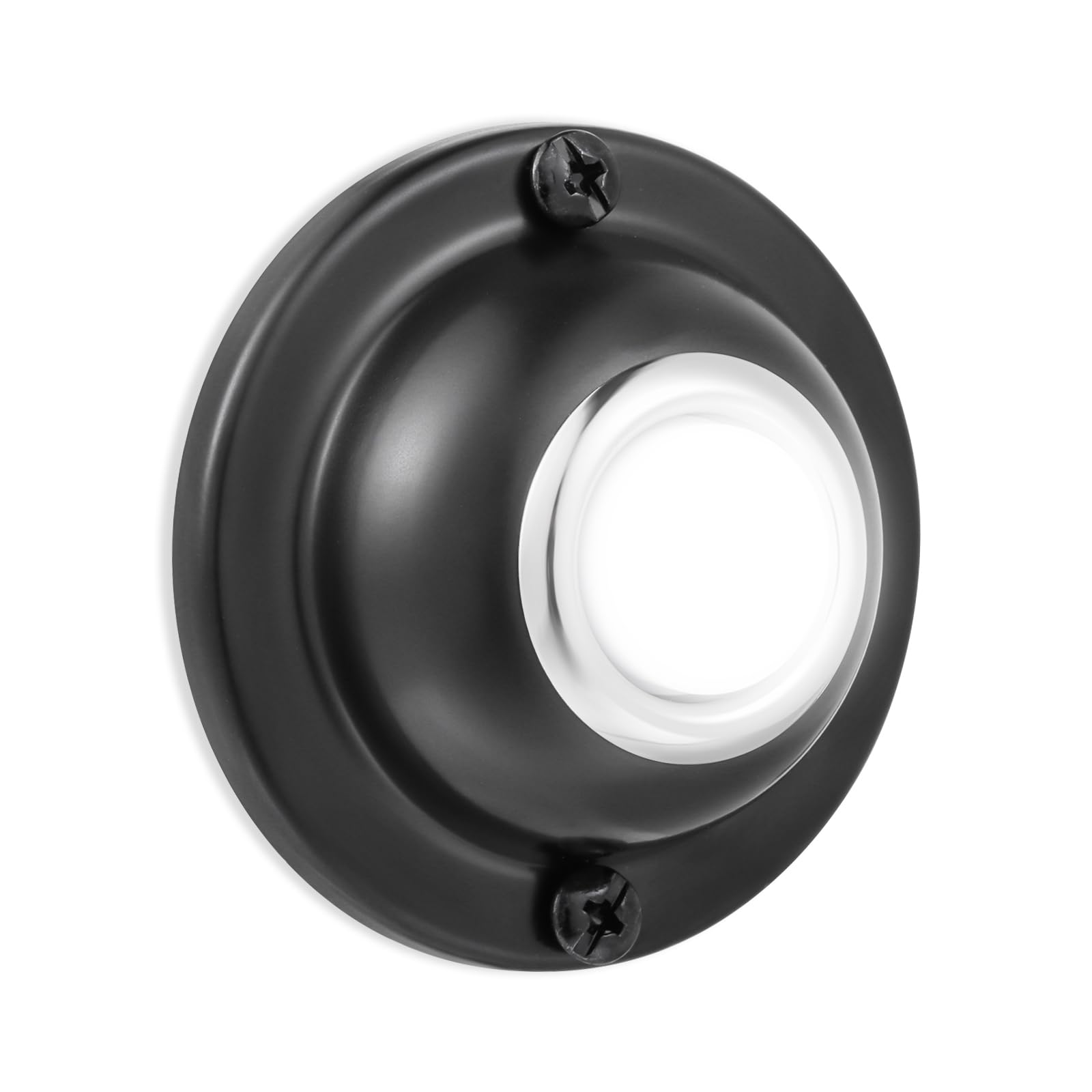 Lighted Doorbell Push Button, LED Round Door Bell Switch Home Wall ...