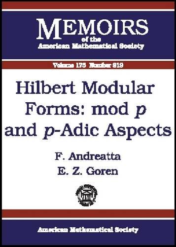 Hilbert Modular Forms Mod P And P Adic Aspects Memoirs Of