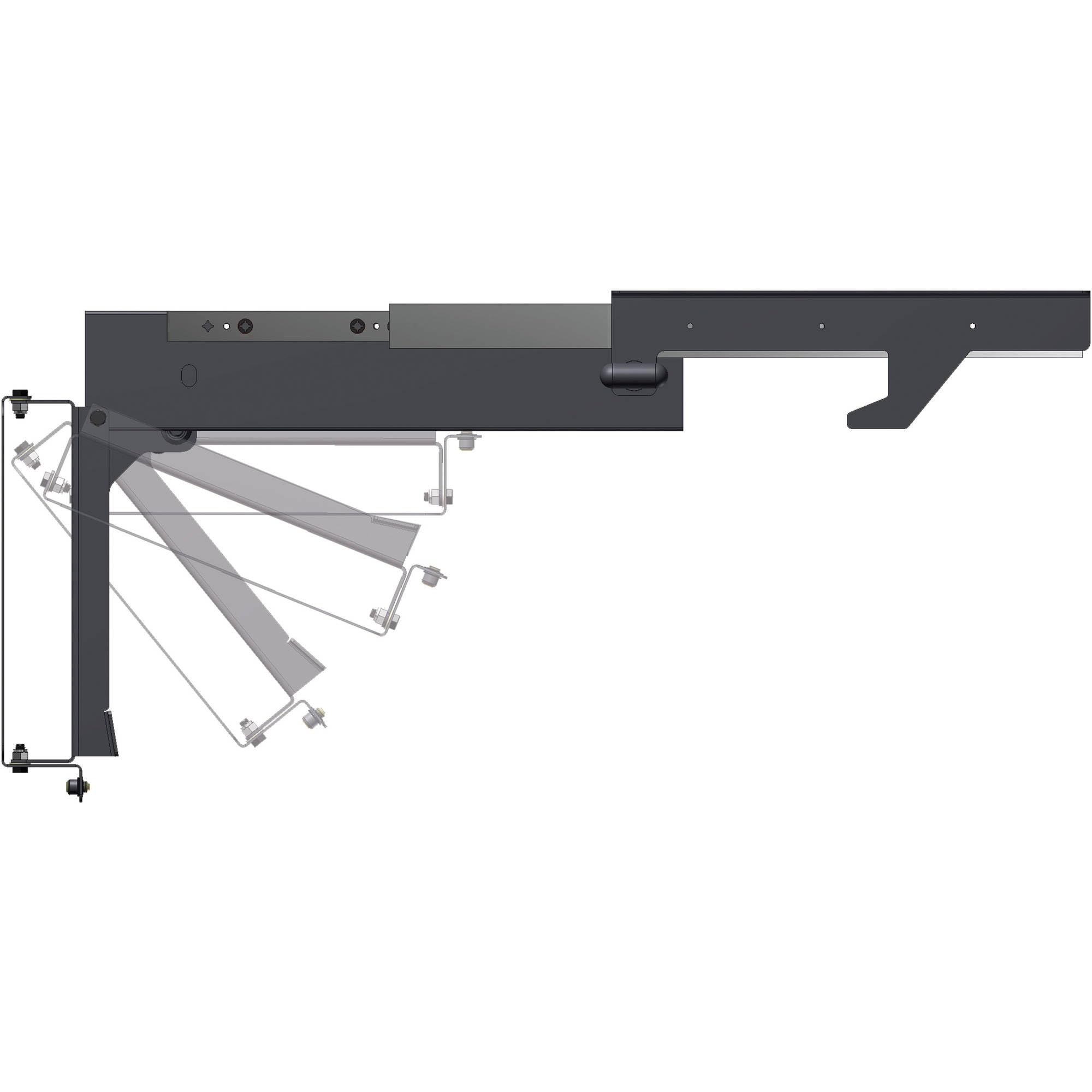Amazon.com: MORryde TV40010H Slide-Out and Flip Down Ceiling TV Mount ...
