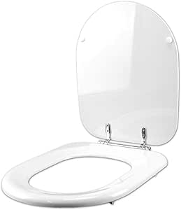 Cesame Belle Epoque Toilet seat as Original White Chrome Zip : Amazon ...