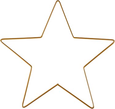Veemoon Christmas Star Wreath Frame Iron Star Wire Wreath Form Xmas ...