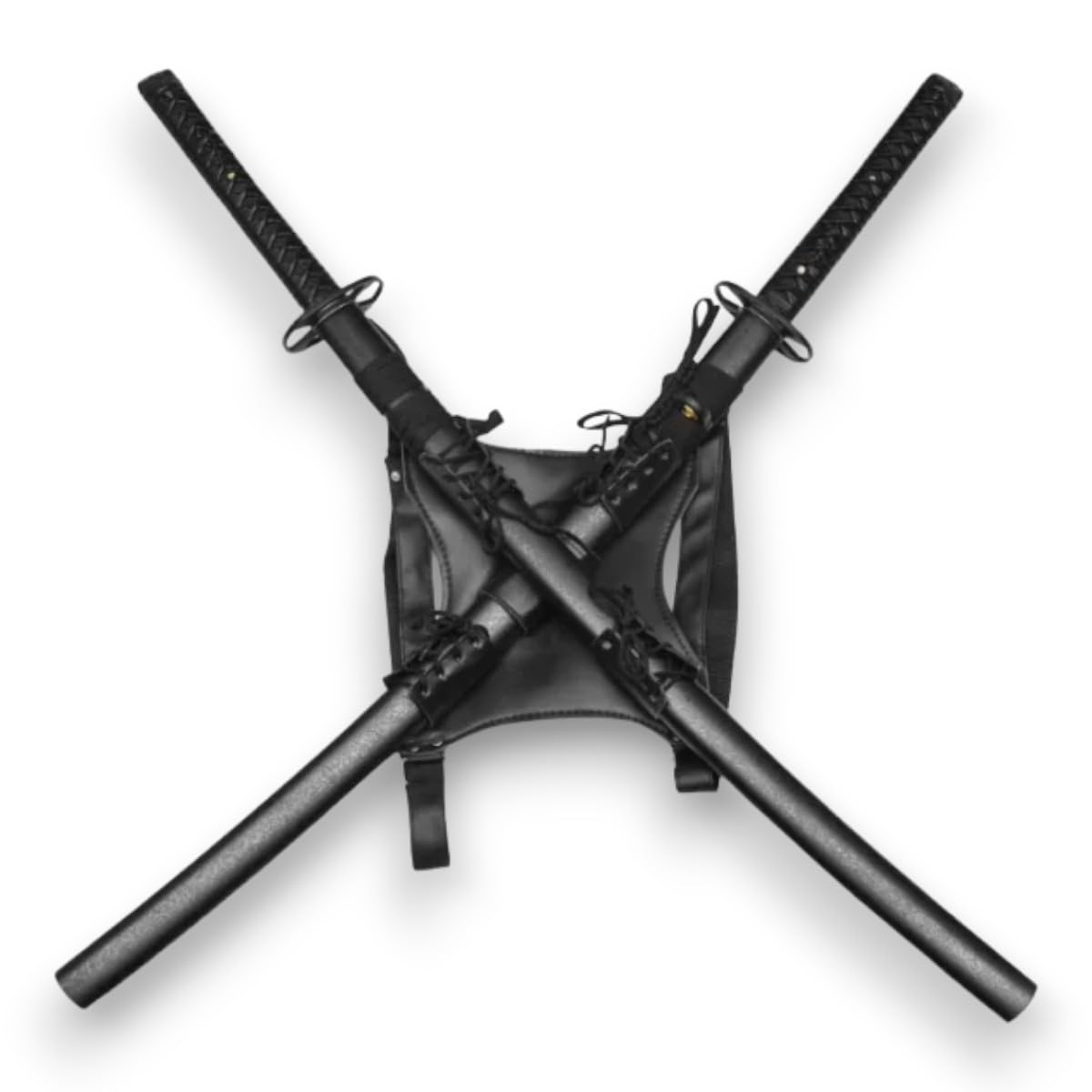 Amazon.com : Handmade Cosplay Ninja Katana Set Black Double Twin Katana ...