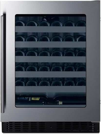 Amazon.com: 24 in. Shallow Depth Single Zone 33-Bottle Built-In Wine ...