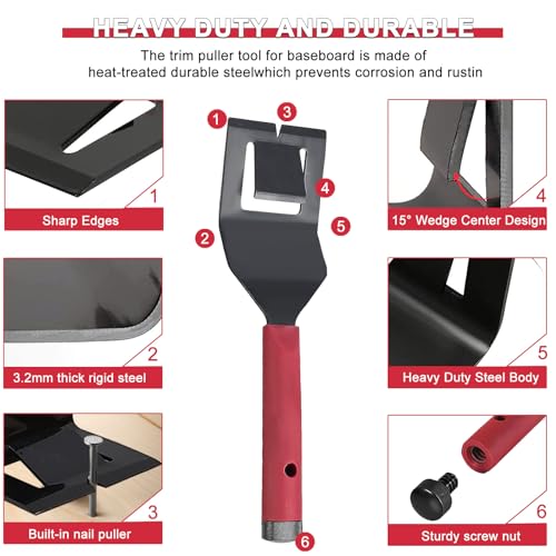 Snapklik.com : Trim PullerMolding Removal Tool Floor Lifter,for ...