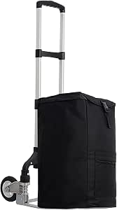 Amazon.com: Lightweight Wheeled Shopping Trolley on Wheels Hard Wearing ...