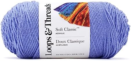 Amazon.com: MICHAELS Bulk 12 Pack: Soft Classic™ Solid Yarn by Loops & Threads®