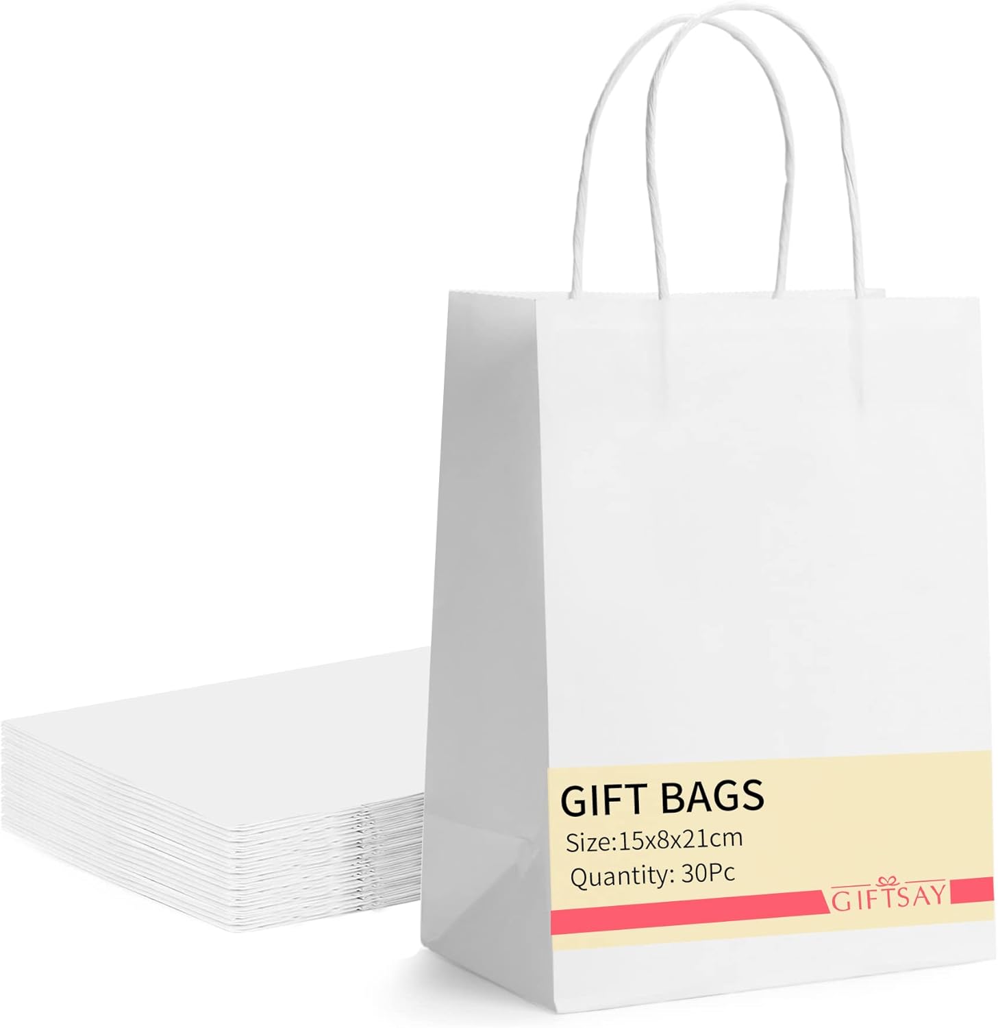 GIFTSAY Sac Cadeau 15X8X21cm 30pc Pochette Cadeau pour Sac Cadeau ...