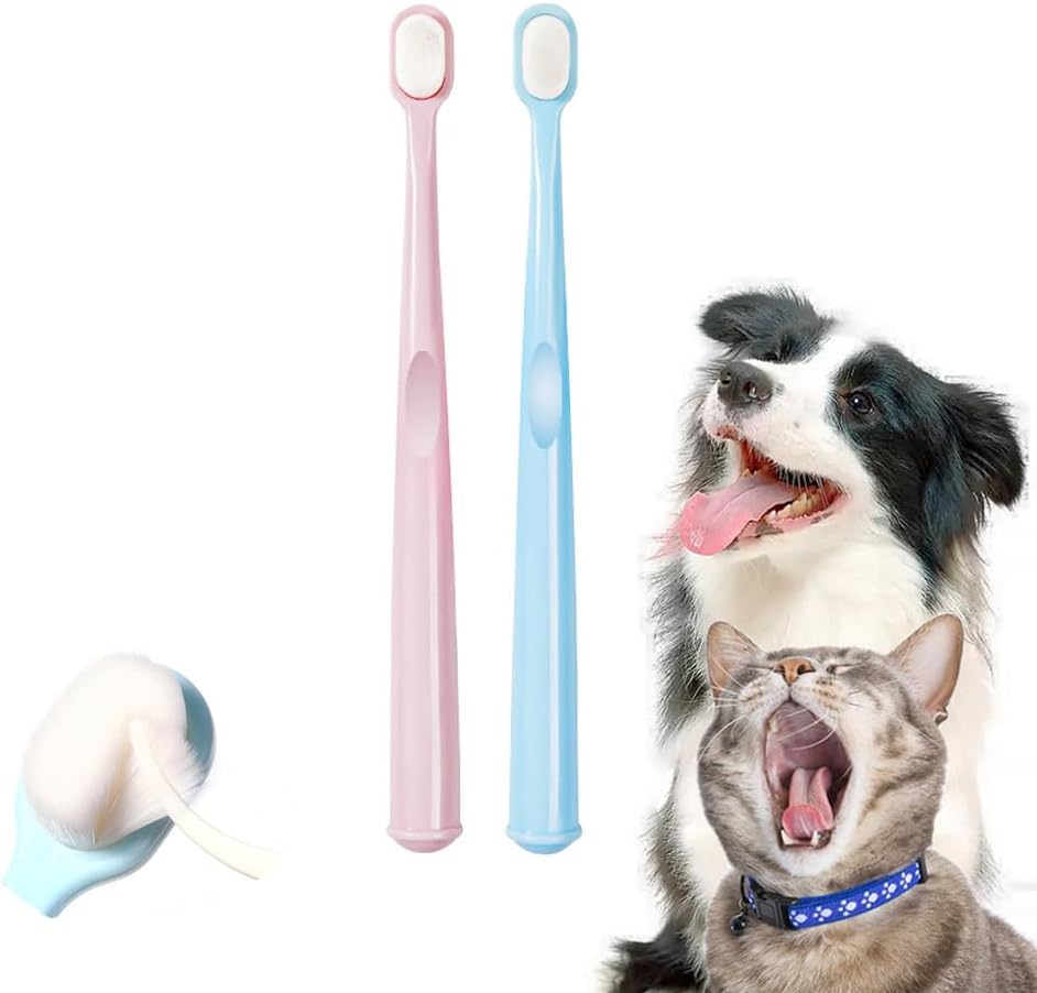 Amazon.com : KnocKconK Extra Soft Small Dog Toothbrush Kit, Cat Dental ...