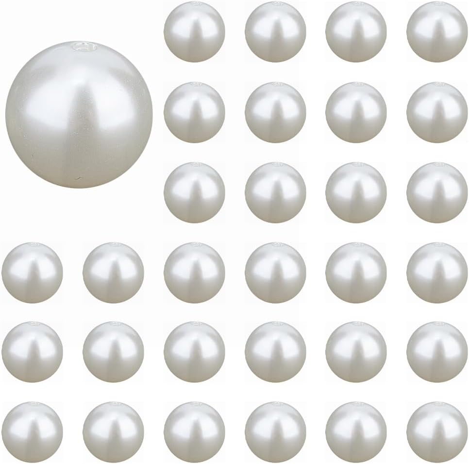 Amazon.com: arricraft About 120 Pcs 20mm Large Pearl Beads, Acrylic ...