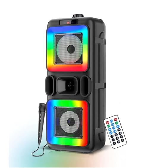 Tech-lobby PUSHPA Party 50W Karaoke Bluetooth Party Speaker with 3M ...