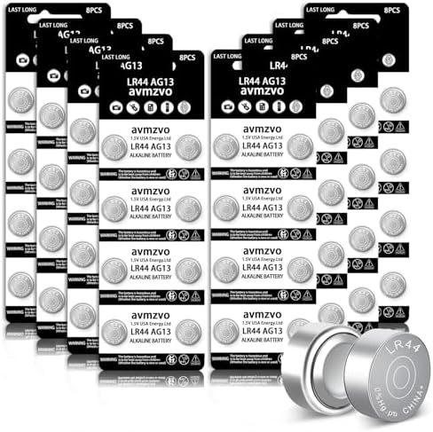 LR44 Button Cell Batteries LR 44 Battery AG13 Button Cells (64 Pieces ...