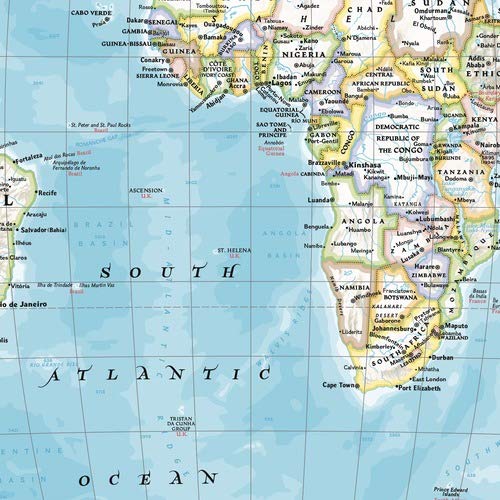 Educational World Map National Geographic World Climate Wall Map ...