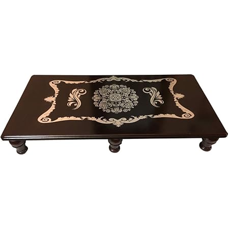 Buy JVJP I Wood - Wooden Pooja Stool , Size : 16 X 32 Inch Online at ...