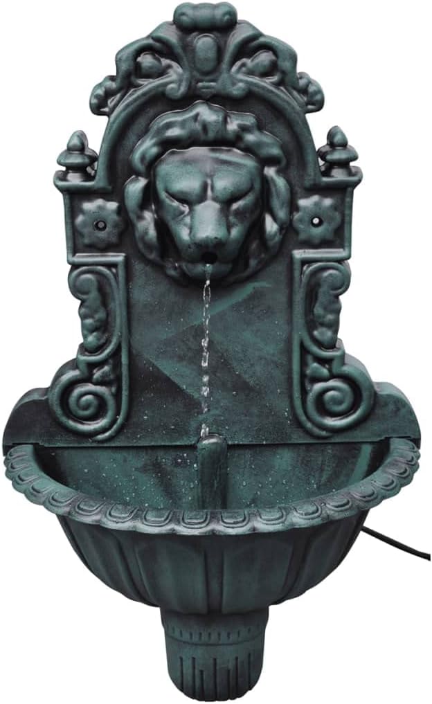 Springbrunnen Wand Brunnen Löwenkopf Wasserspeier Waschbecken Antik ...