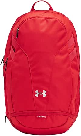 Amazon.co.jp: Under Armour Hustle 5.0 Team Backpack, (600) Red/Red ...